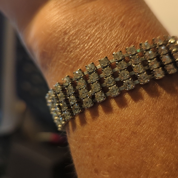 Jewelry | Vintage 4 Row Rhinestone Cocktail Bracelet | Poshmark